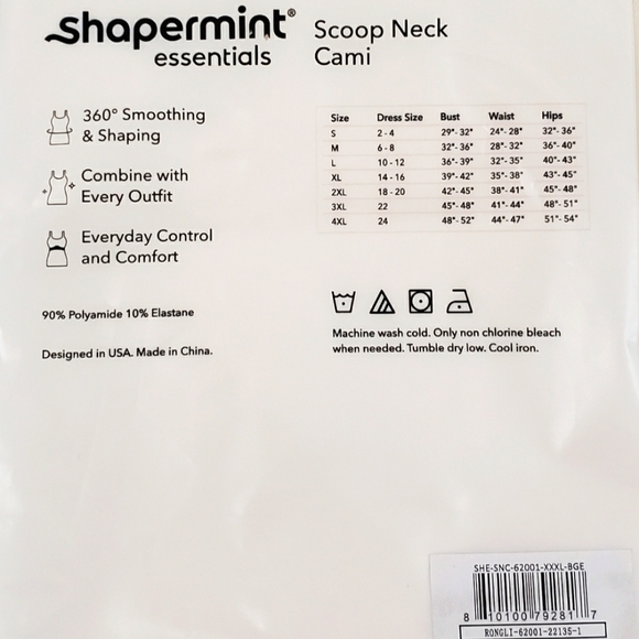 Shapermint | Intimates & Sleepwear | Shapermint Essentials Body Contour ...